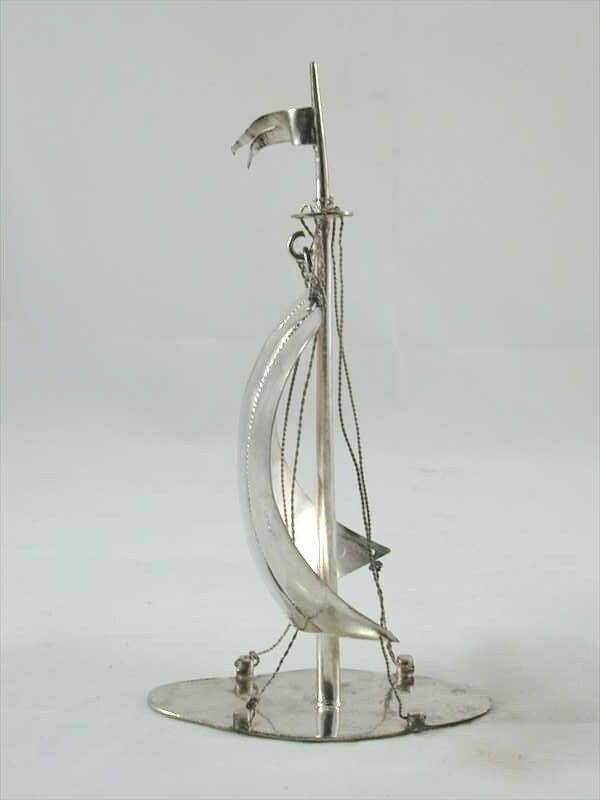 Fantastic Sterling Silver Miniature Sail Boat Ornament Dated - Etsy UK