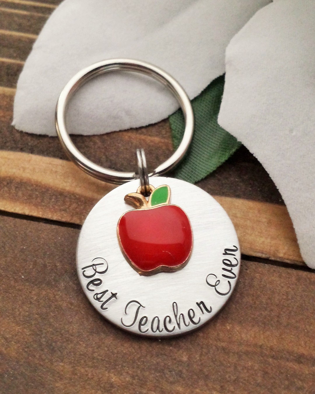Teacher Keychain Best Teacher Educator Key Ring Teacher - Etsy UK
