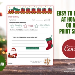 Printable Letter to Santa Kids Activity - Festive Holiday Fun for ...