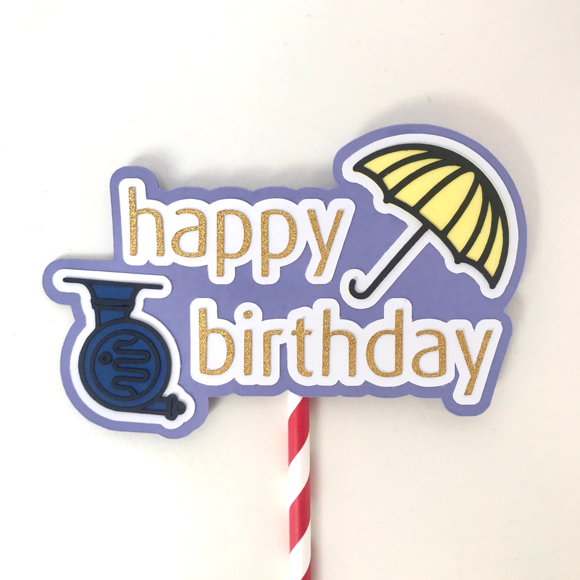 Happy Birthday How I Met Your Mother Inspired Cake Topper TV | Etsy