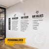 3D Our Values, Office Wall Decor, Values Wall Art for Office, Raised ...
