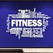 CUSTOMIZABLE GYM / FITNESS Decal for Window or Interior, Workout Decal ...
