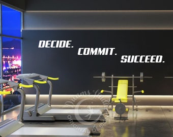 Gym Wall Decal - Etsy