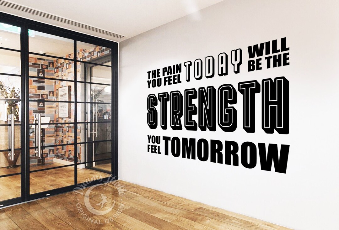 BIG GYM / FITNESS Decal for Window or Interior, Workout Decal, Gym ...