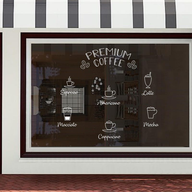 Coffee Shop Decals - Etsy