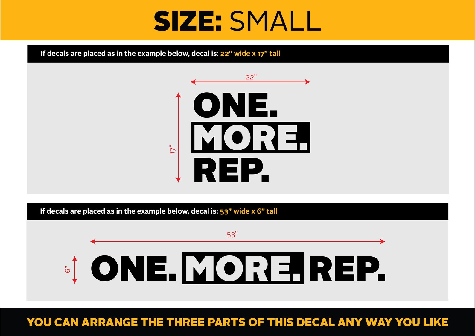 Gym Wall Vinyl Decal: "one More Rep" Motivational Fitness Quote - Etsy