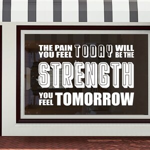 BIG GYM / FITNESS Decal for Window or Interior Workout Decal | Etsy