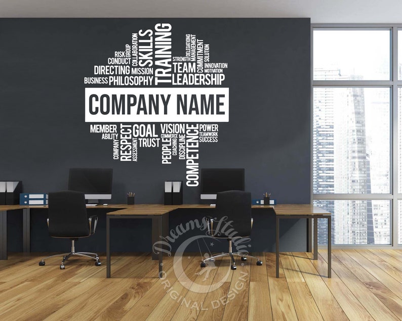 BIG CUSTOMIZABLE OFFICE Wall Vinyl Decal Motivational - Etsy