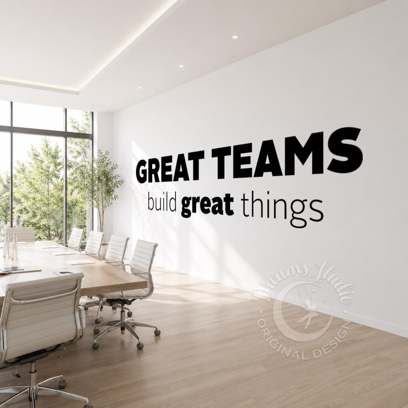 Motivational Office Wall Decal, Teamwork Quote Vinyl Sticker - Etsy