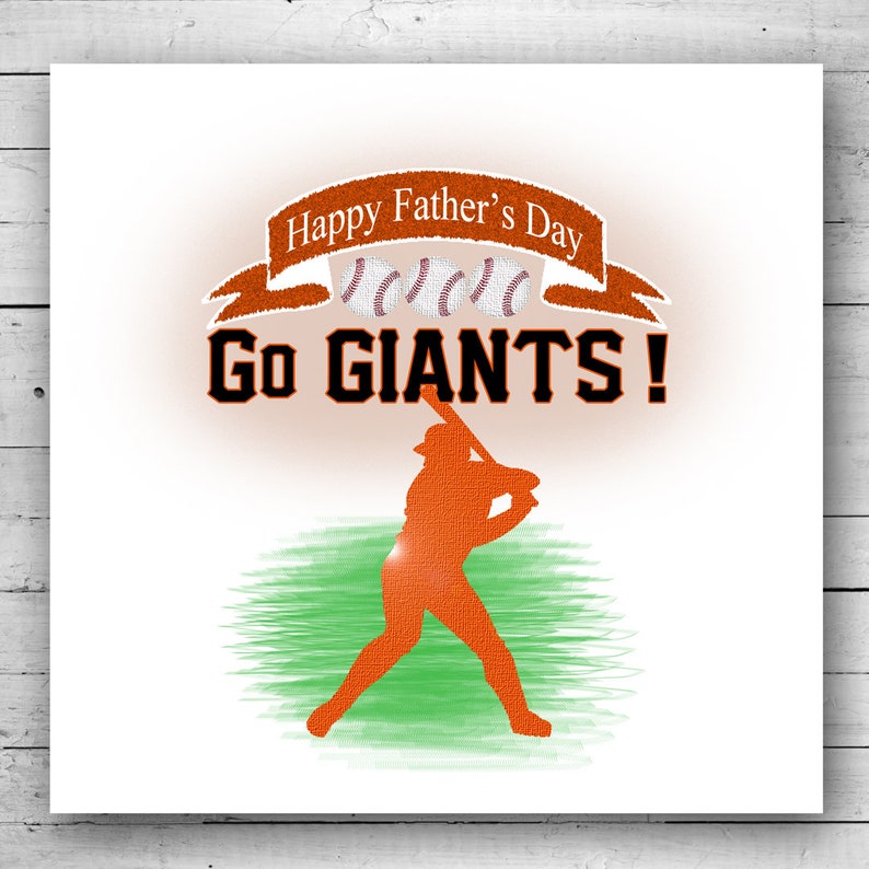 Father's Day Card, San Francisco, SF Giants, Word Search, Trivia, Fun ...