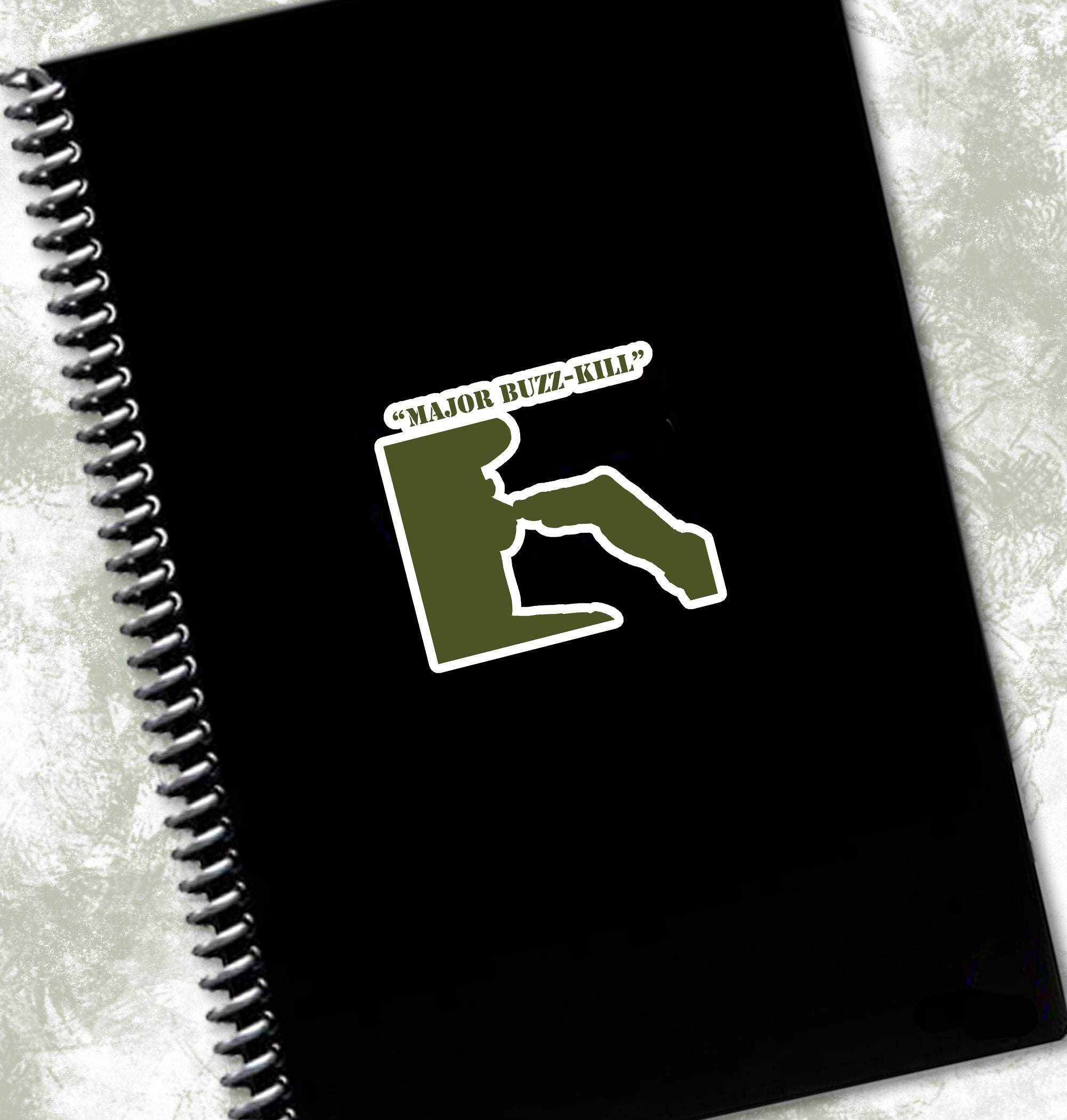 Major Buzzkill Vinyl Sticker for Notebooks, Water Bottles, Laptops and More, Water Resistant ...