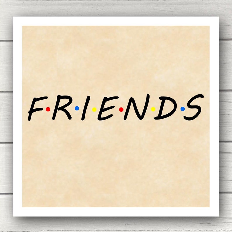 FRIENDS Word Search Trivia Greeting Card Any Occasion, Tv Show, - Etsy
