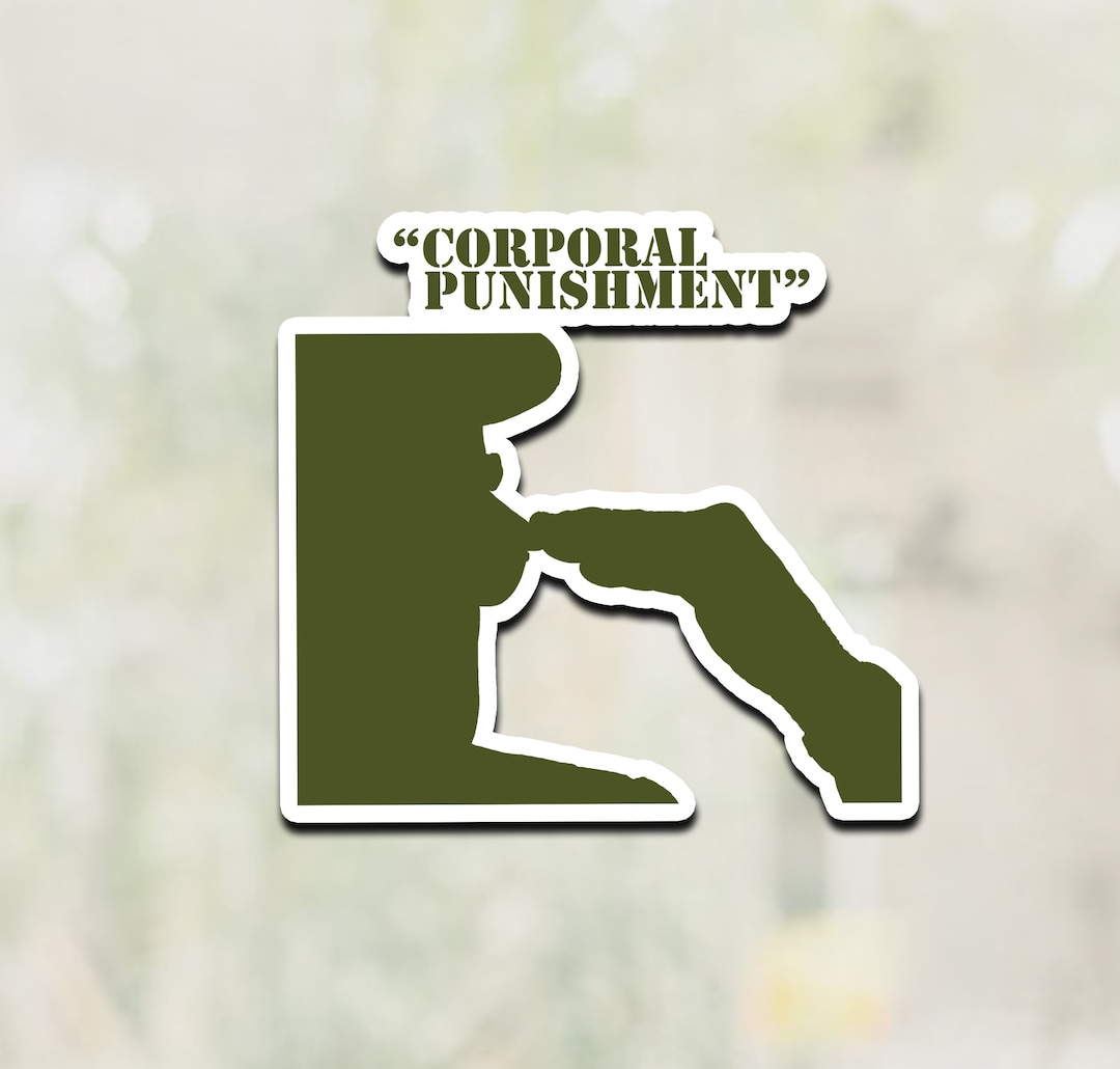 Corporal Punishment Vinyl Sticker for Notebooks, Water Bottles, Laptops ...