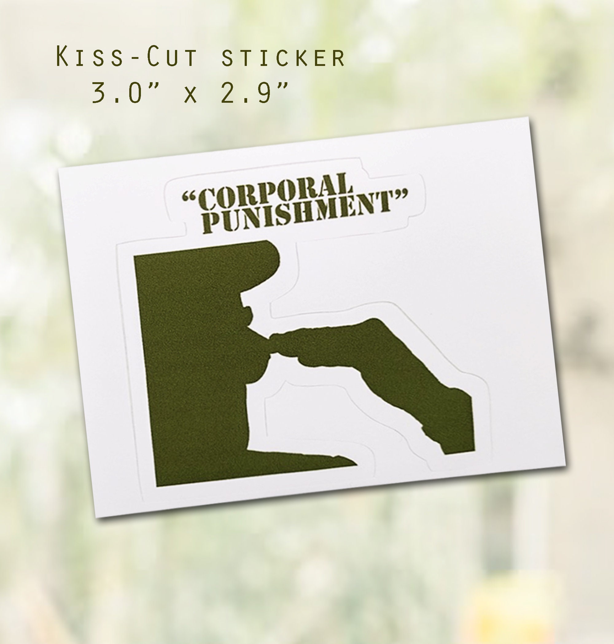 Corporal Punishment Vinyl Sticker for Notebooks, Water Bottles, Laptops ...