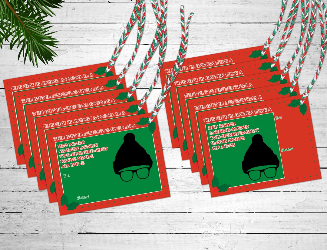 A Christmas Story Gift Tags Set of 10 Ralphie Red Ryder - Etsy