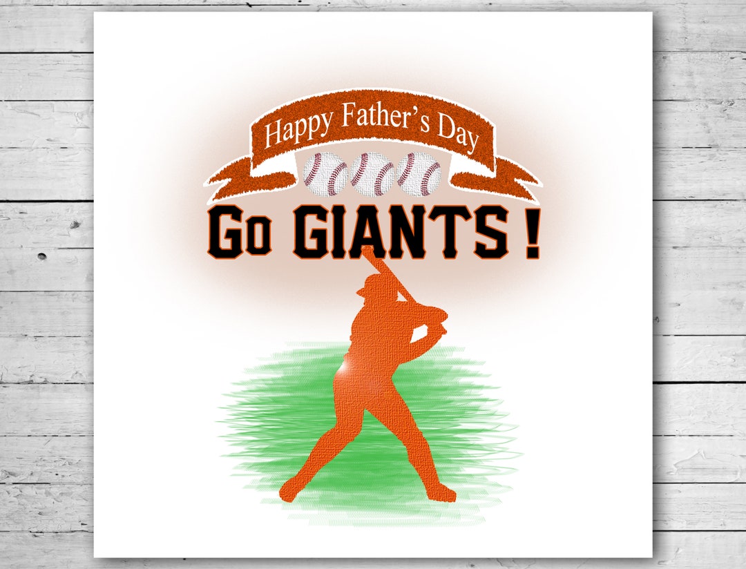 Father's Day Card San Francisco SF Giants Word Search - Etsy