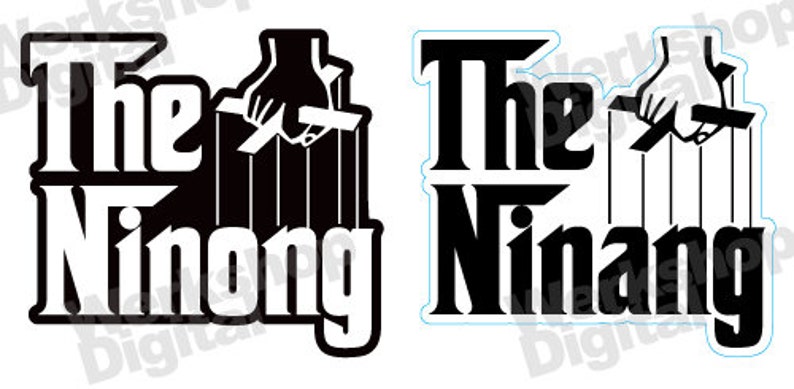 The Ninong and Ninang Baptism Godfather God Mother Vinyl Sticker Decal ...