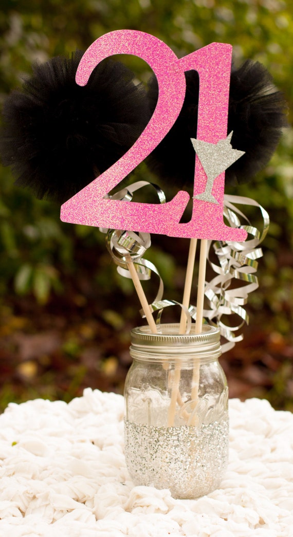21st Birthday Centerpiece Party Decoration Etsy 21st Birthday Centerpiece Party Decoration Etsy