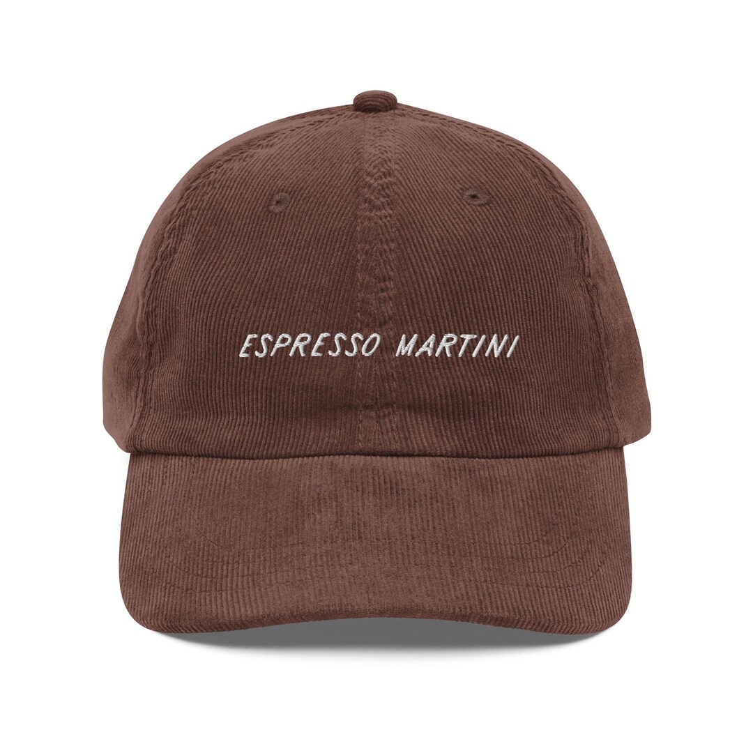 Espresso Martini Funny Drink Hat Trendy Hat Vintage Corduroy Hat - Etsy