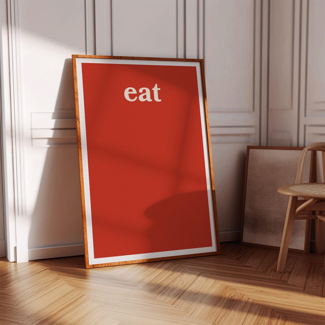 Eat Poster | Kitchen and Dining Room Art | Wall Decor | Wall Art ...
