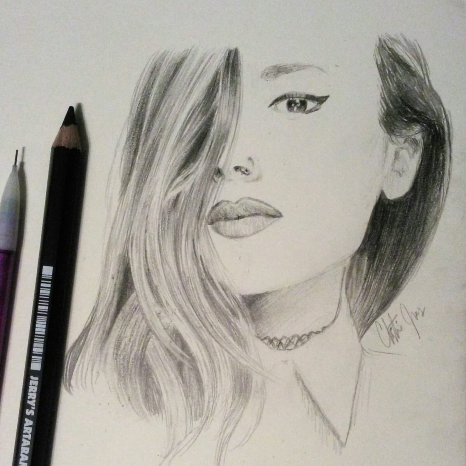 Realistic Detailed Drawing Portraits on Toned Paper in - Etsy