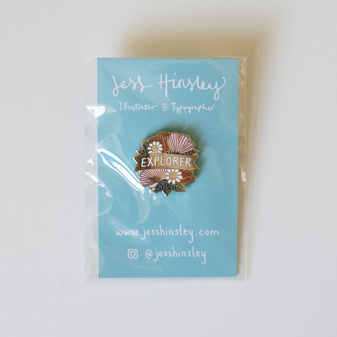 Floral 'explorer' Hard Enamel Pin - Etsy