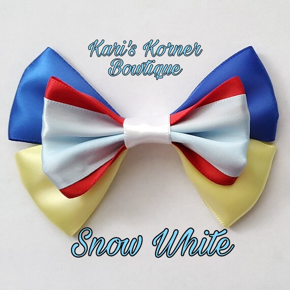 Snow White Disney Inspired Bow | Etsy