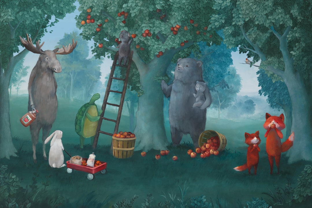 Woodland Creatures Print - Etsy