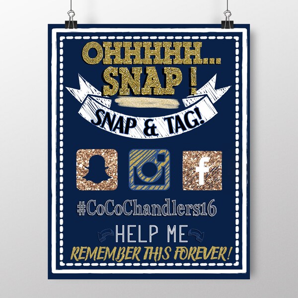 Custom Hashtag Sign - Etsy