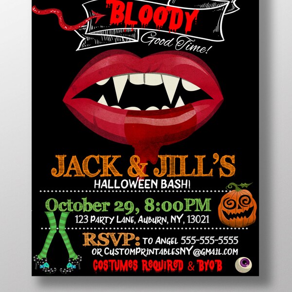 Vampire Invitations - Etsy UK