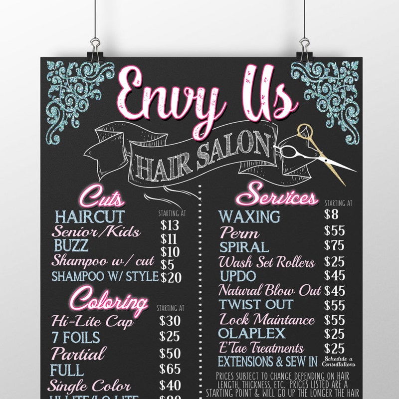 Salon Sign - Etsy