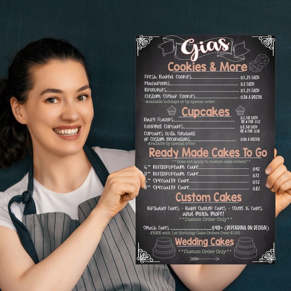 Bakery Chalkboard - Etsy