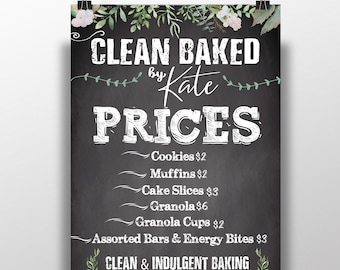 Custom Chalkboard Bakery Sign - Etsy