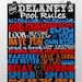 Custom Pool Rules Sign, Custom Outdoor Chalkboard Style Pool Sign, Pool ...
