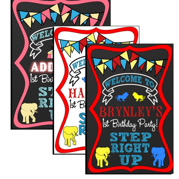 Carnival Step Right up Sign - Etsy