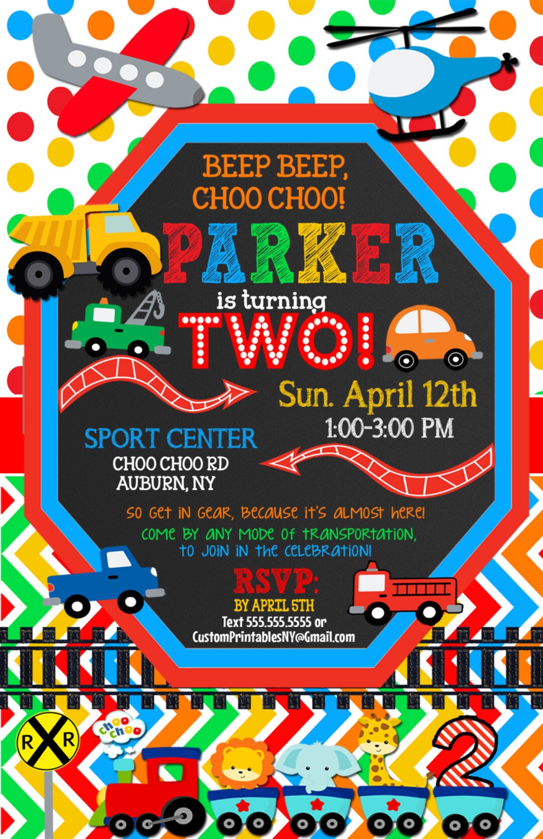 Transportation Invitations, Automobile Invitations, Unique ...