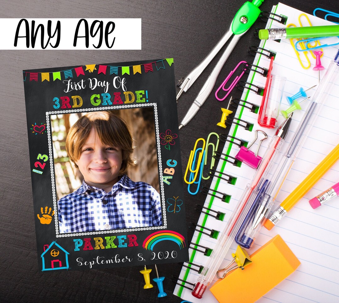 First Day of School Photobooth Sign for Teachers or Parents, 1st Day of ...