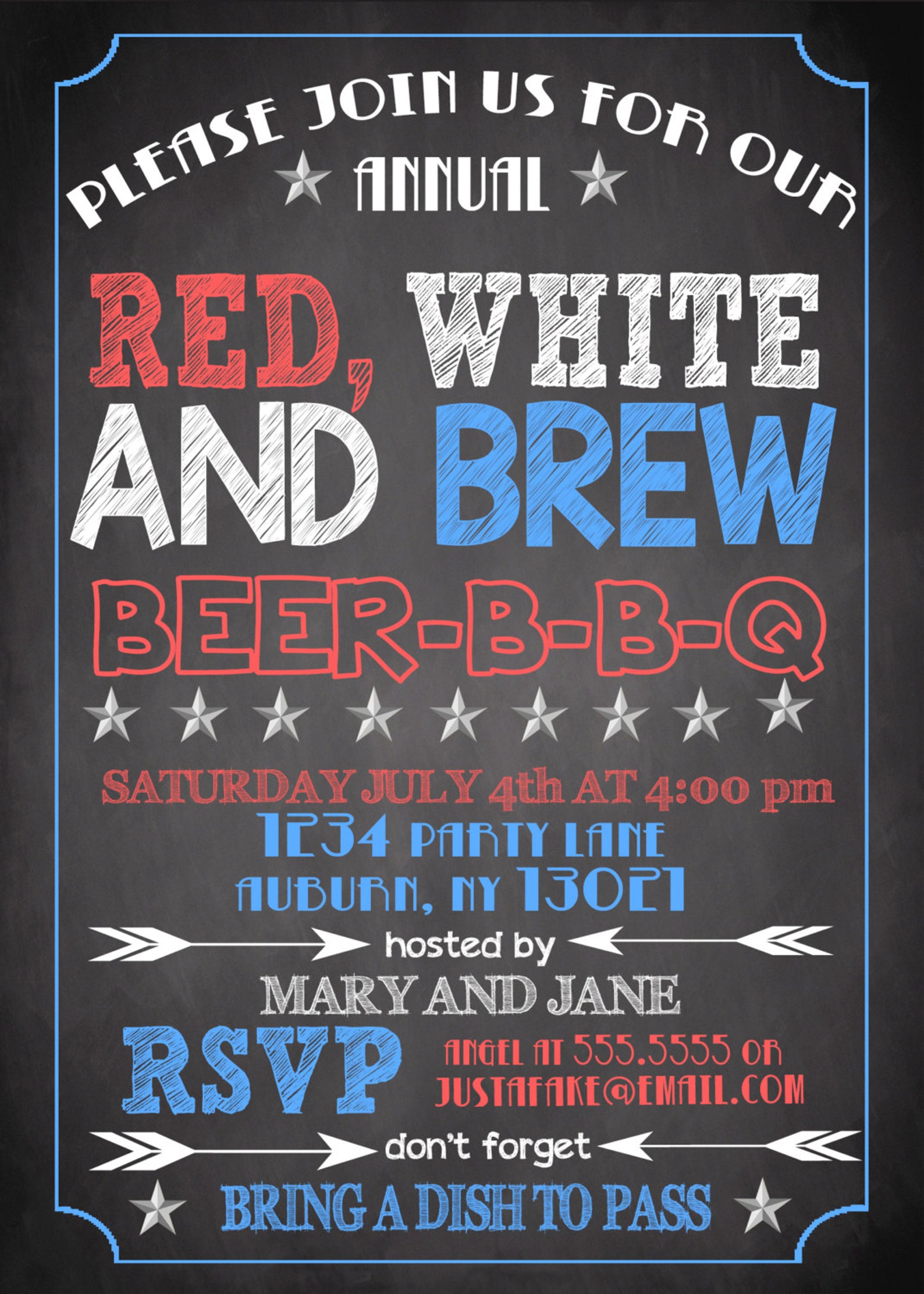 Red, White and Brew Bbq Invitations, Beer Bbq Invites, Red White and ...