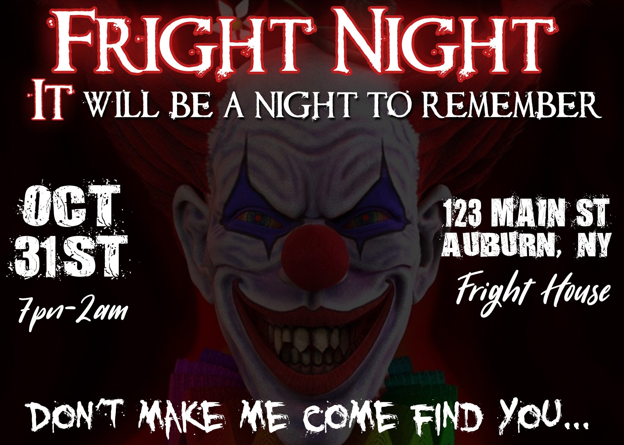 Scary Clown Goodnight