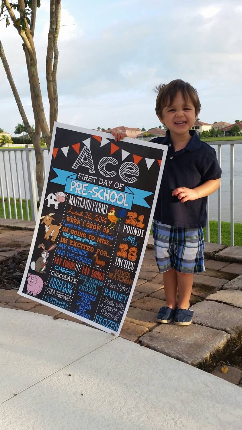 Farm Animal First Day of School Sign Boys First Day of - Etsy