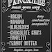 Bakery Sign, Custom Bakery Price Sign, Pancake Sign, Pancake Pricing ...