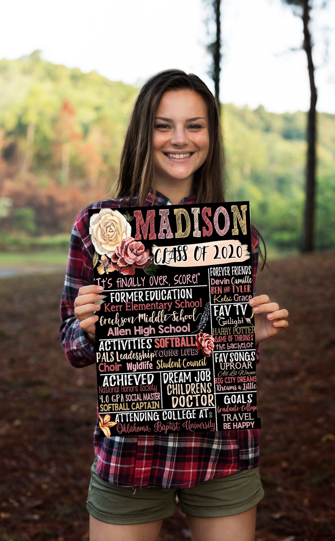 Graduation 2024 Girl, Chic Grad Gift, Floral Graduation Decor, Class of ...