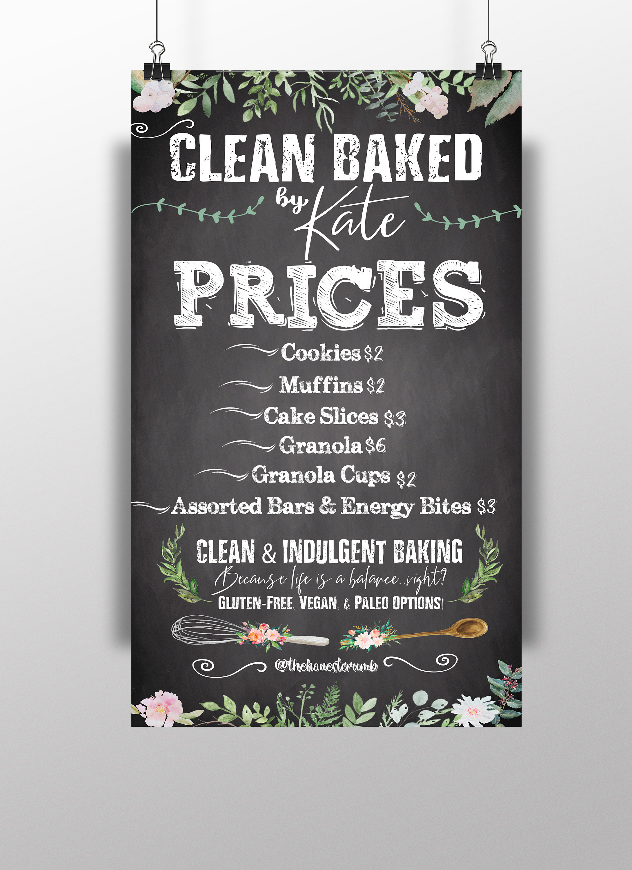 Bakery Menu Custom Bakery Signs Chalkboard Style Bakery - Etsy UK