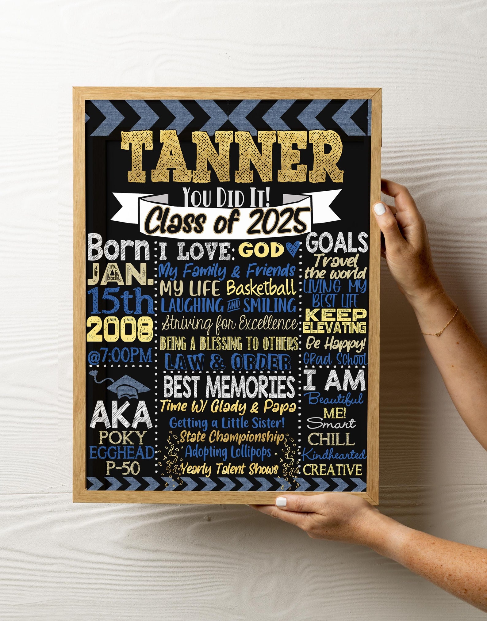 Graduation Sign, Graduates Accomplishment and Goal Board, Custom ...