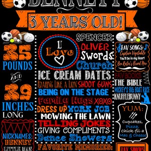 Sport Birthday, Sport Birthday Party Sign, Allstar Birthday Board ...