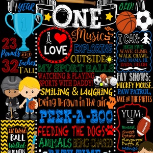 Sport Birthday, Sport Birthday Party Sign, Allstar Birthday Board ...