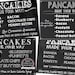 Bakery Sign, Custom Bakery Price Sign, Pancake Sign, Pancake Pricing ...