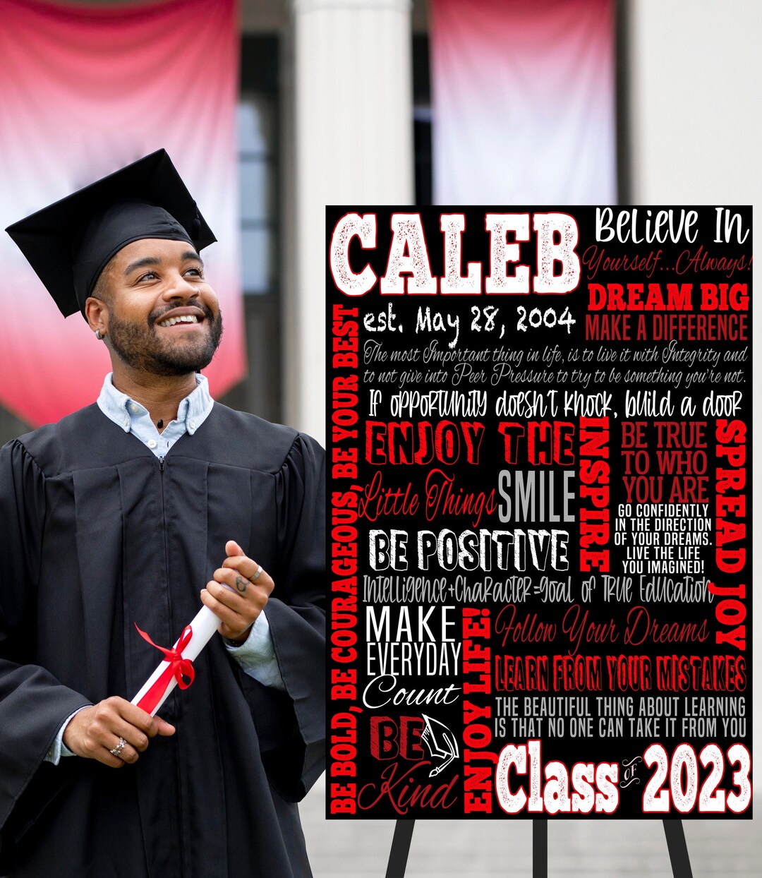 Boy Graduation Gift, Unique Graduation Gift for Son, Guys Grad Party ...