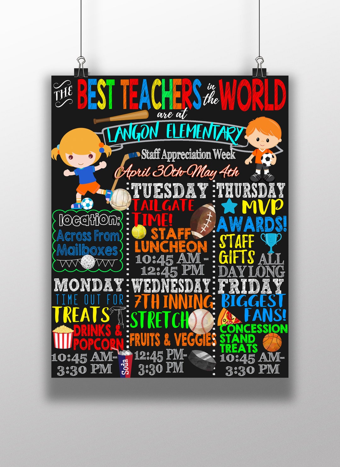 Best Teachers in the World Decor, Teacher & Staff Appreciation Week ...