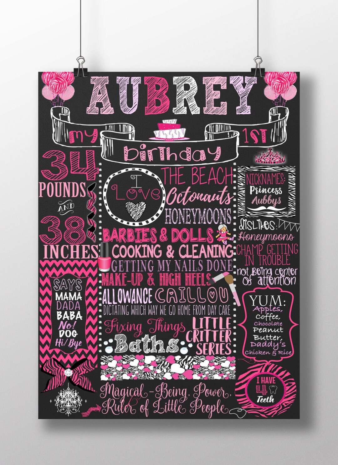 Zebra Print Birthday Party Decor, Animal Print Birthday Party, Pink ...